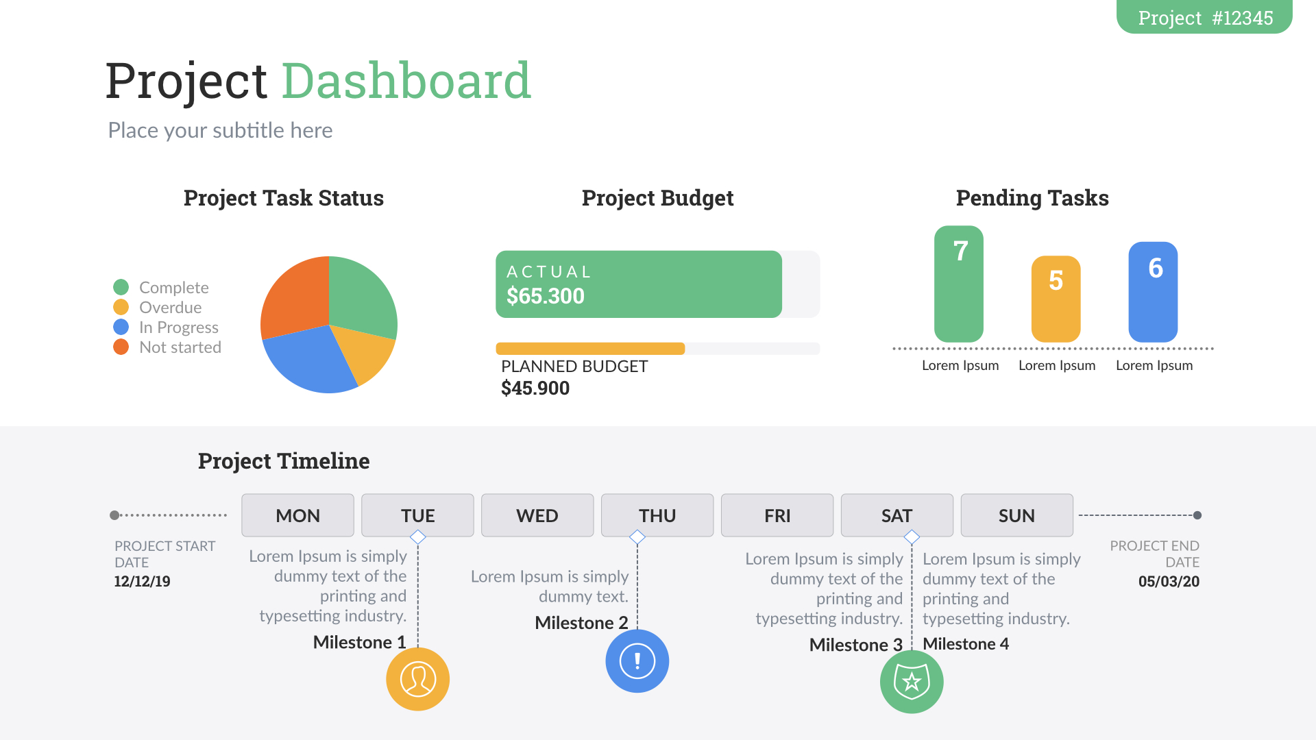 Project Status Keynote Presentation Template by SanaNik | GraphicRiver