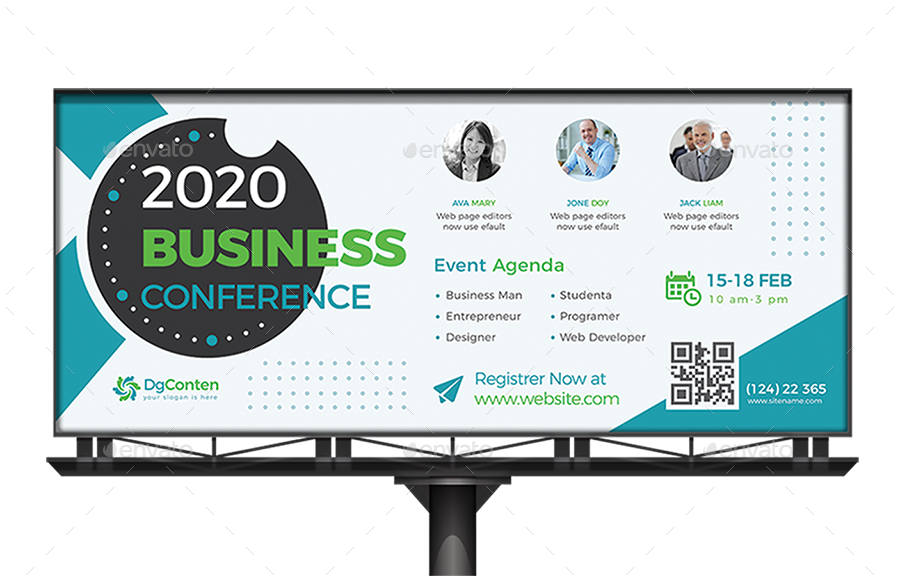 Conference Billboard Template, Print Templates | GraphicRiver