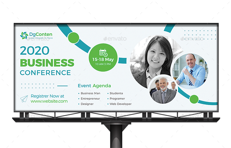 Conference Billboard Template, Print Templates | GraphicRiver