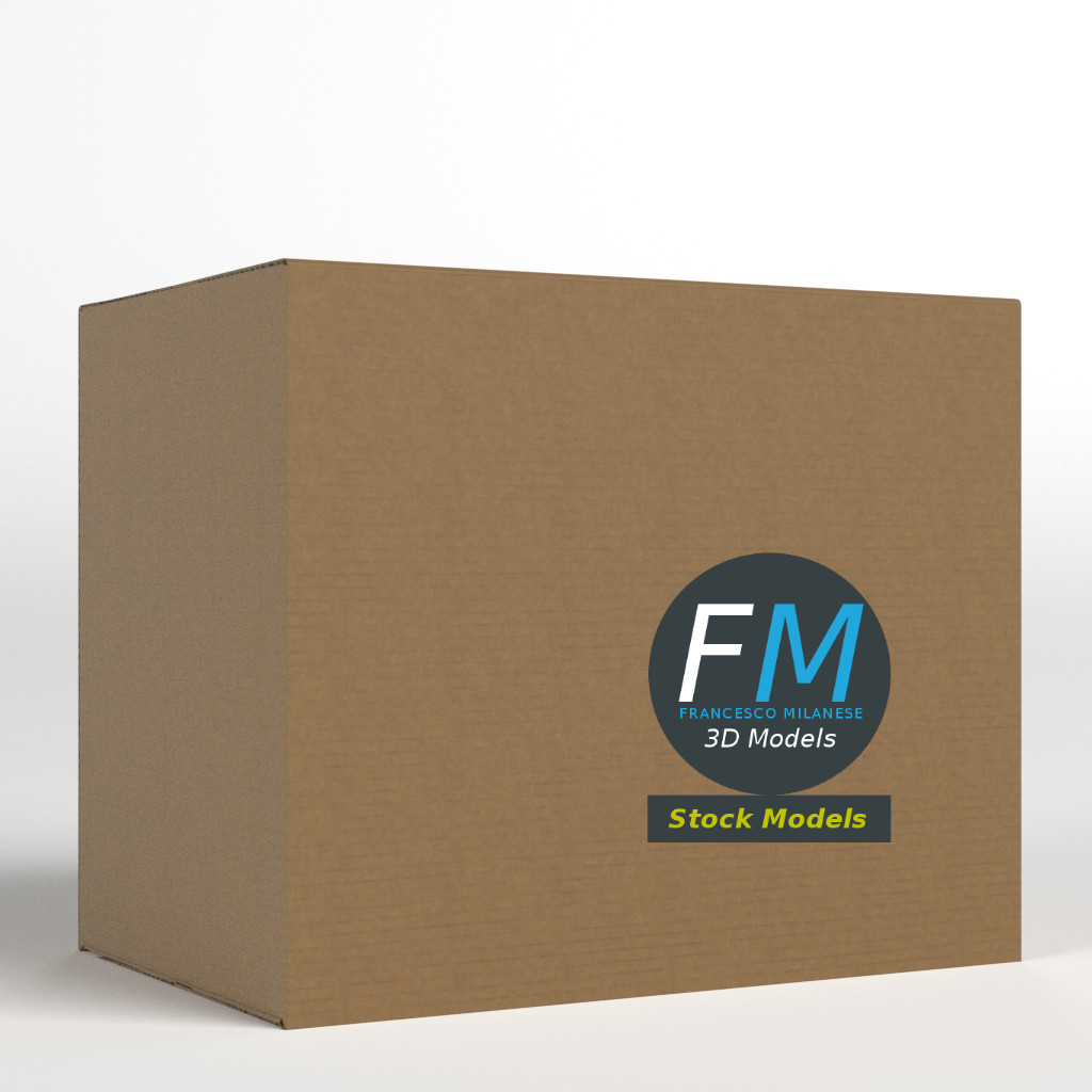Cardboard box closed by FrancescoMilanese85 | 3DOcean