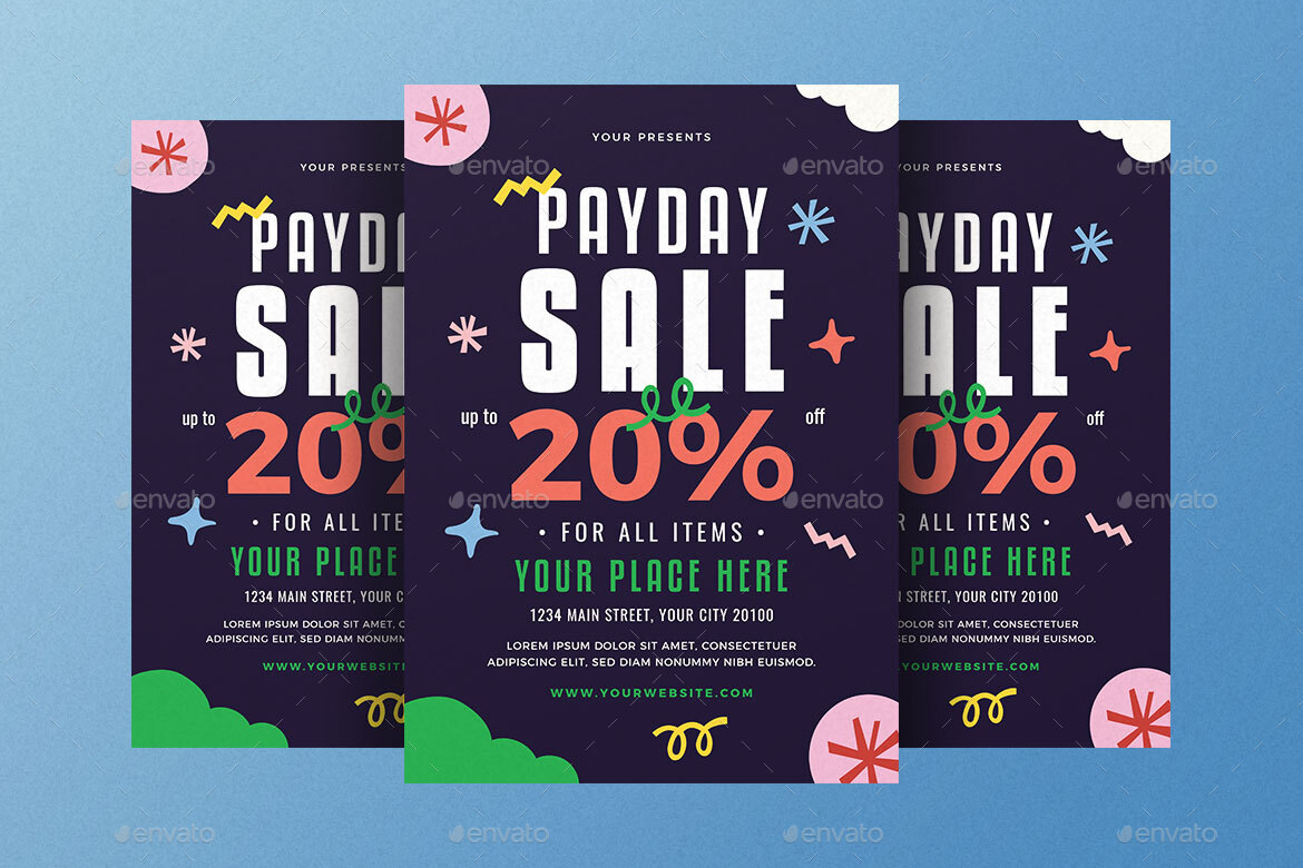 Payday Sale Flyer, Print Templates | GraphicRiver