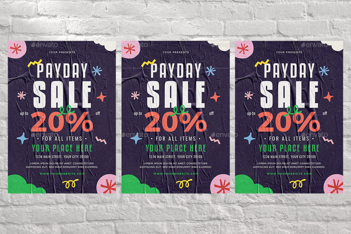Payday Sale Flyer, Print Templates | GraphicRiver