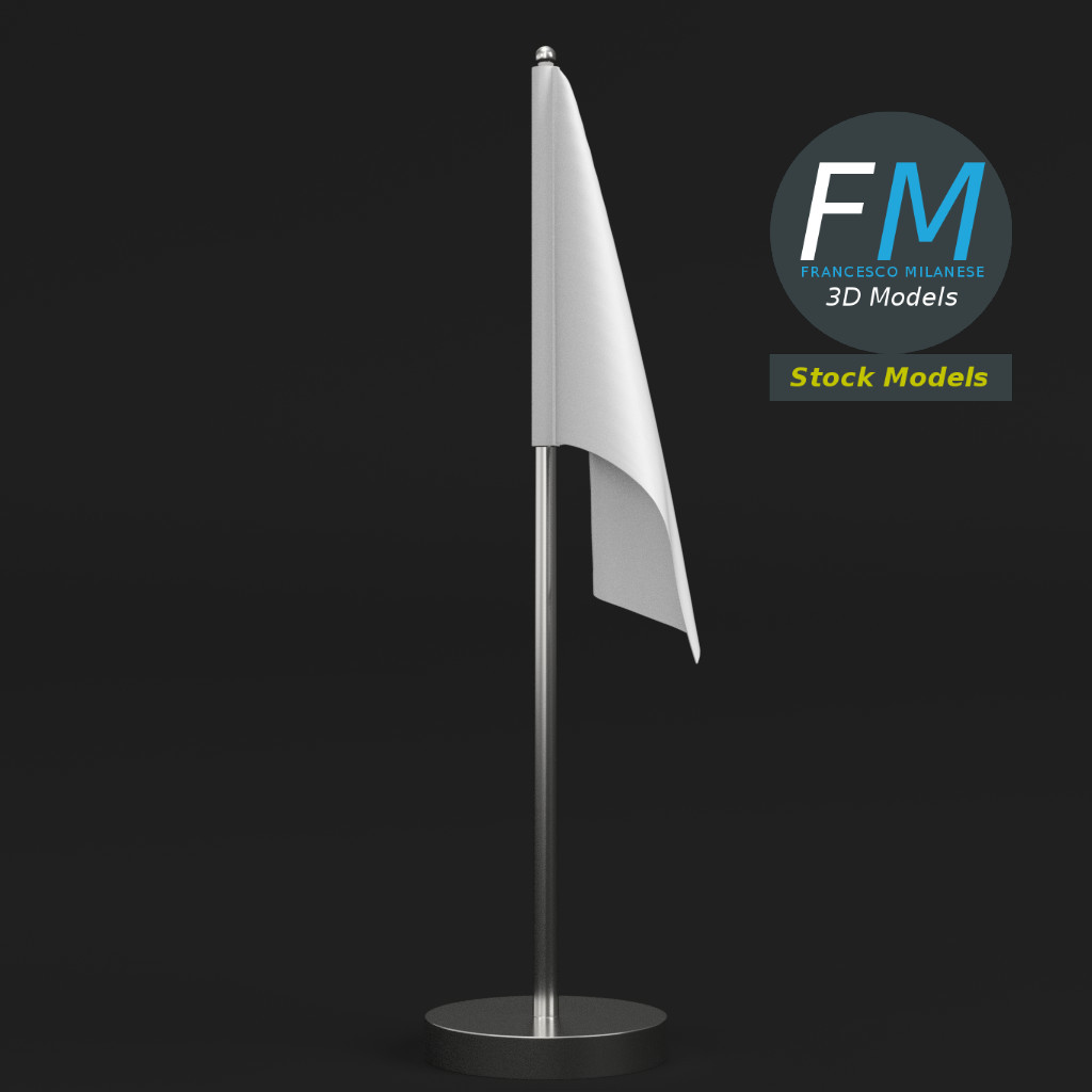 Table top flag by FrancescoMilanese85 | 3DOcean