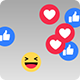 Facebook Live - Animated Floating Reactions Pack, Motion Graphics ...