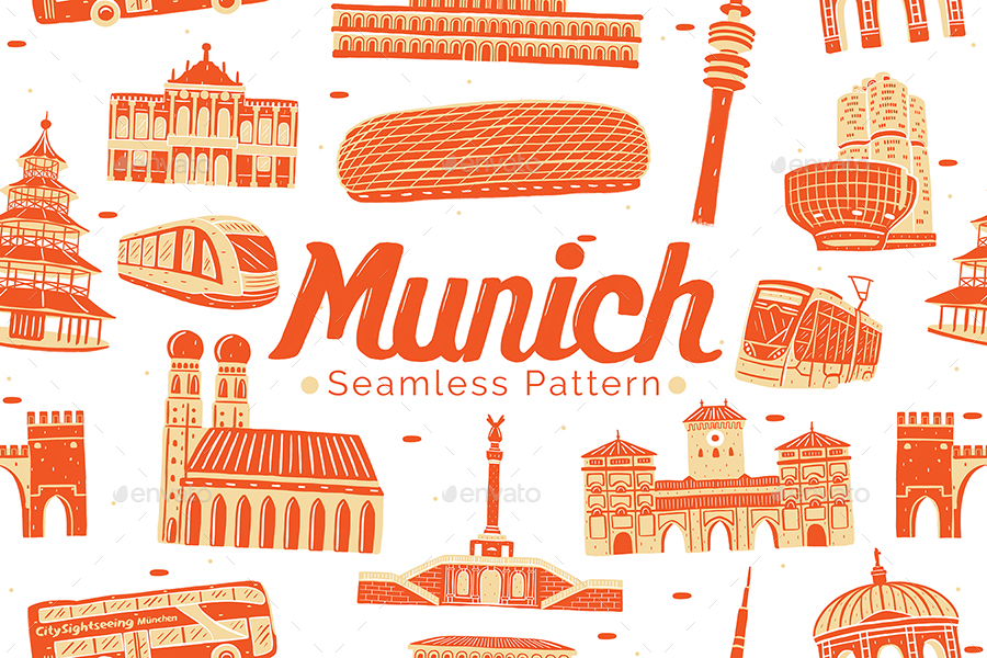 Munich Seamless Pattern, Graphics | GraphicRiver
