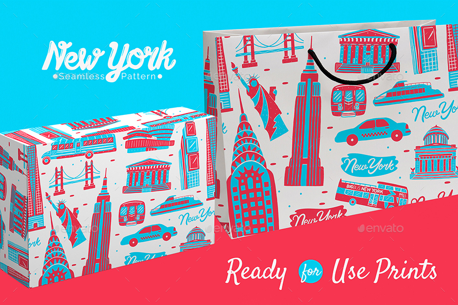 New York Seamless Pattern, Graphics | GraphicRiver