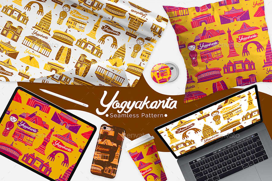 Yogyakarta Seamless Pattern, Graphics | GraphicRiver