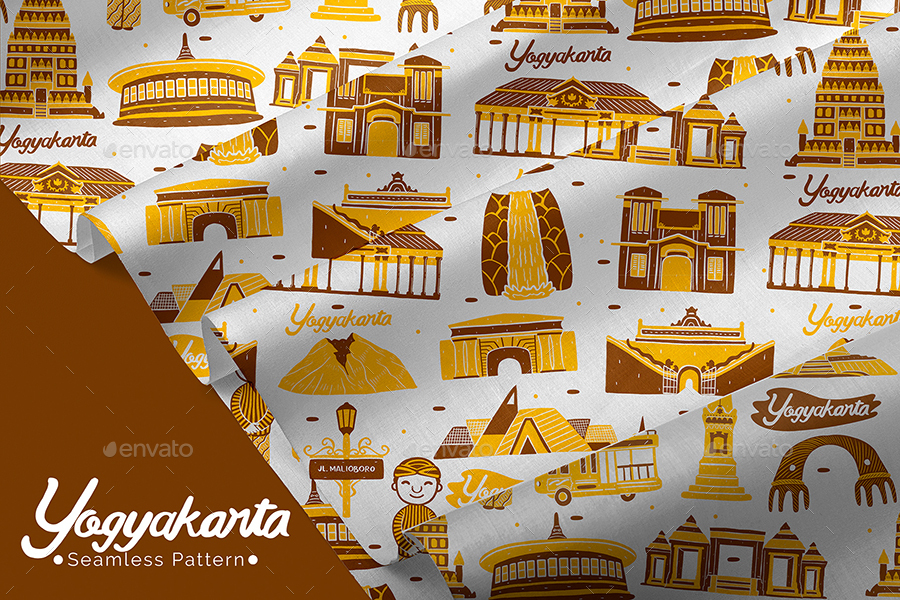 Yogyakarta Seamless Pattern, Graphics | GraphicRiver