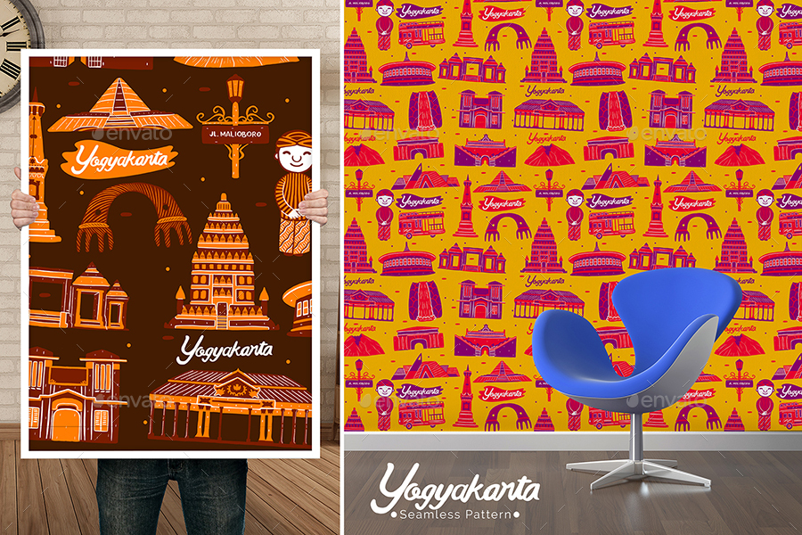 Yogyakarta Seamless Pattern, Graphics | GraphicRiver
