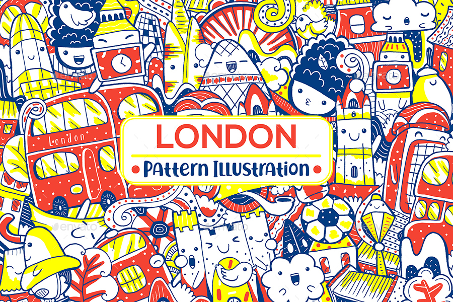 London Pattern Illustration, Graphics | GraphicRiver