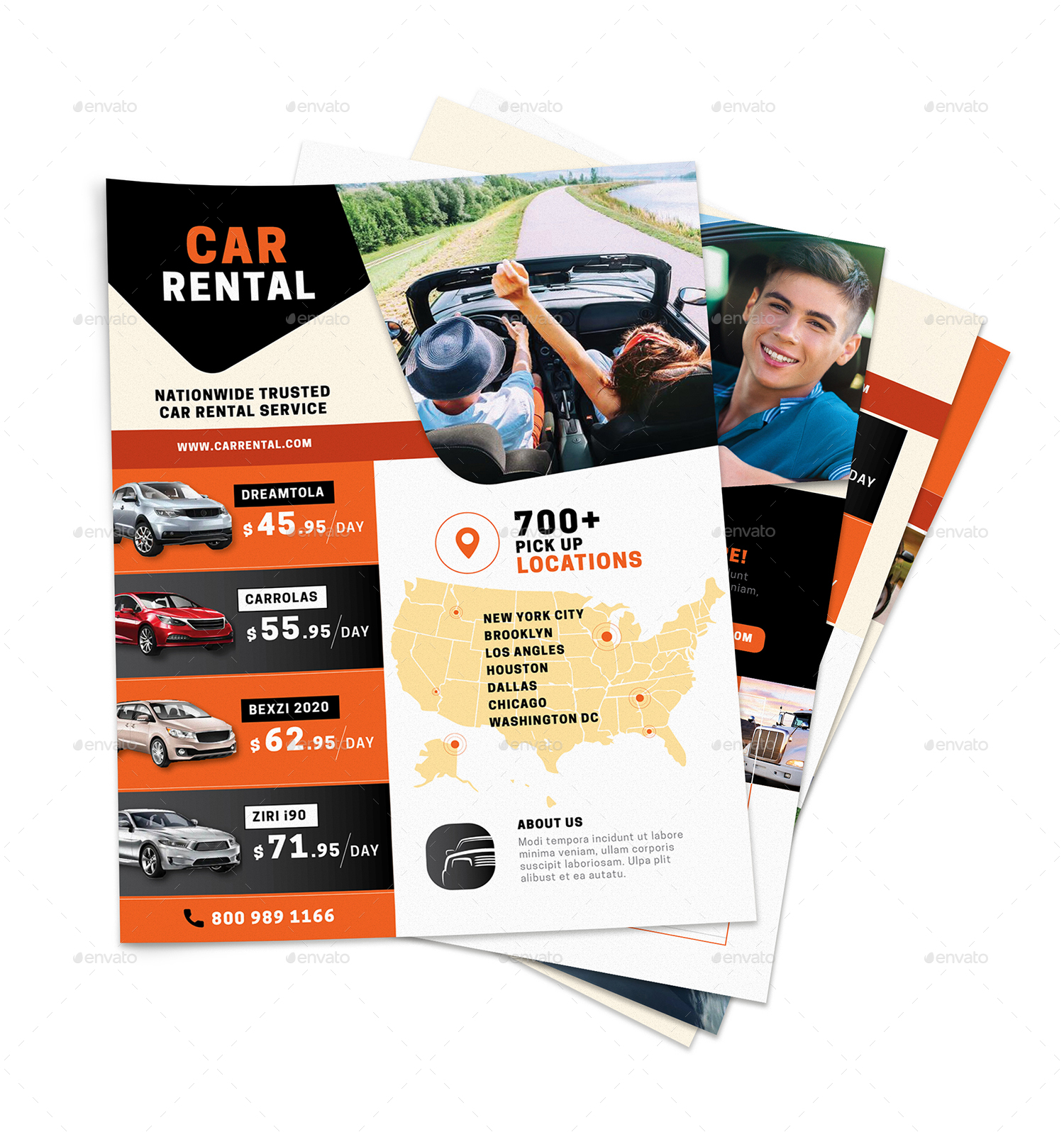 Car Rental Print Bundle, Print Templates | GraphicRiver