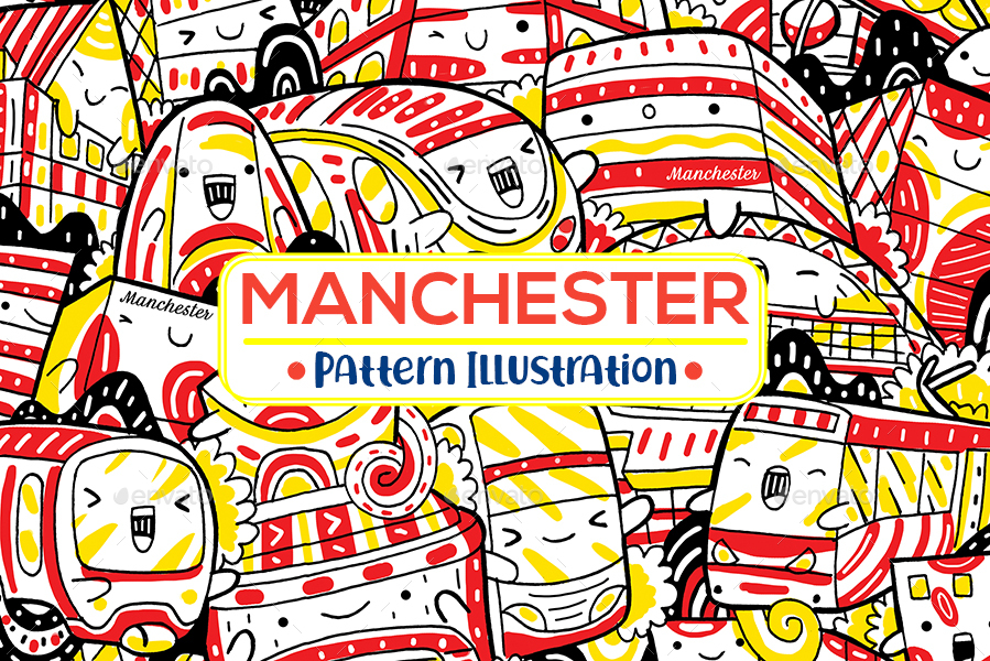 Manchester Pattern Illustration, Graphics | GraphicRiver