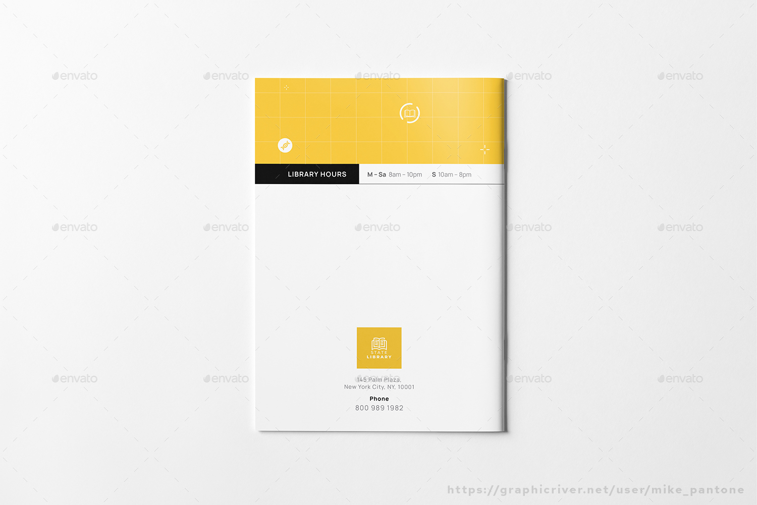 Public Library Booklet Brochure, Print Templates | GraphicRiver