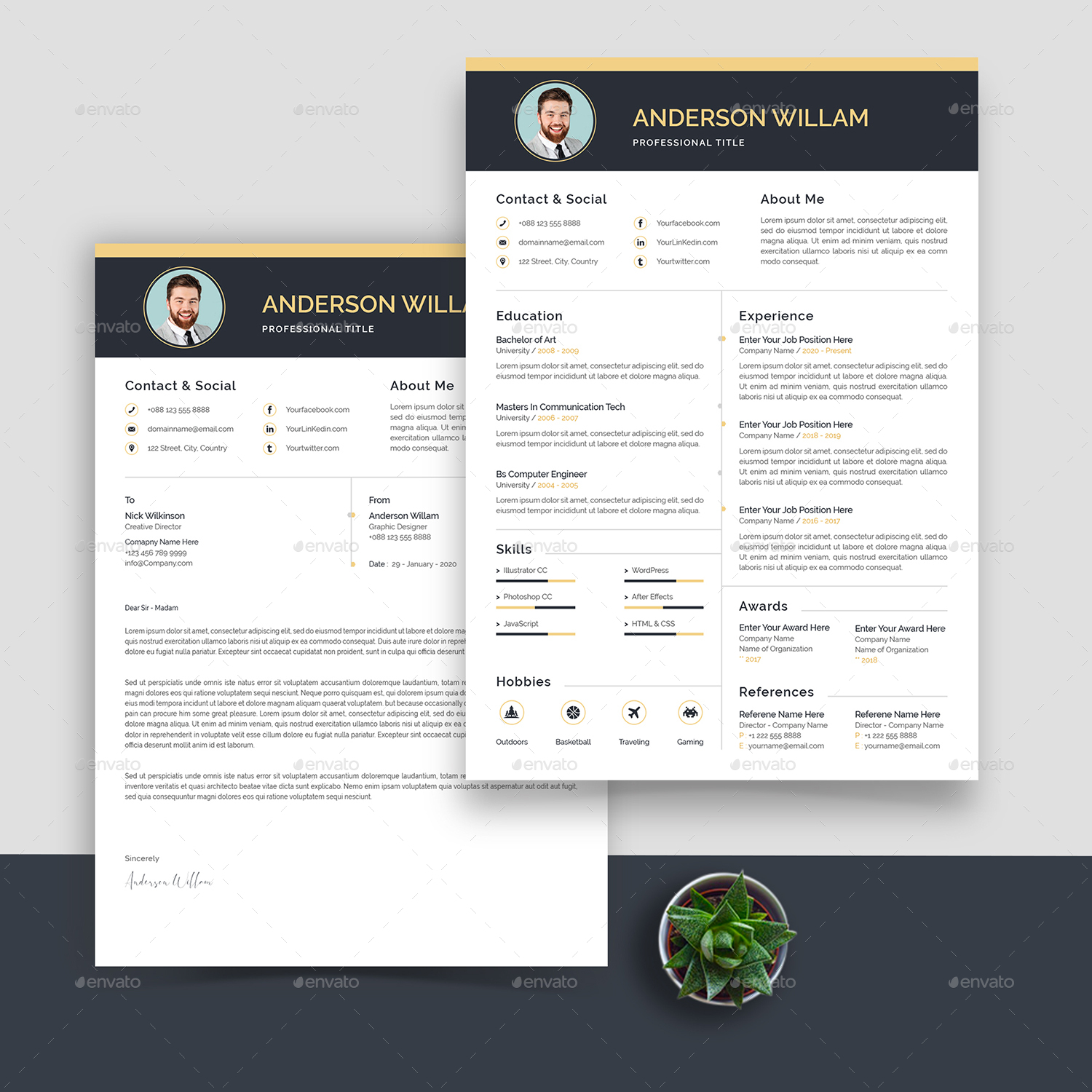 Resume/CV, Print Templates | GraphicRiver