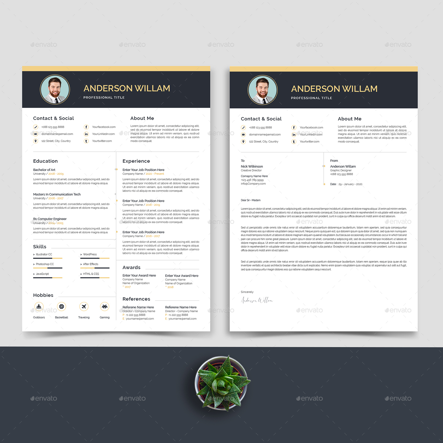 Resume/CV, Print Templates | GraphicRiver