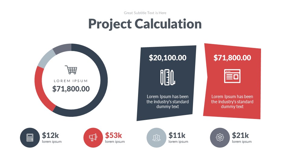 Project Calculation PowerPoint Presentation Template by SanaNik ...