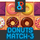 Donut Match 3 GUI Pack, Game Assets | GraphicRiver