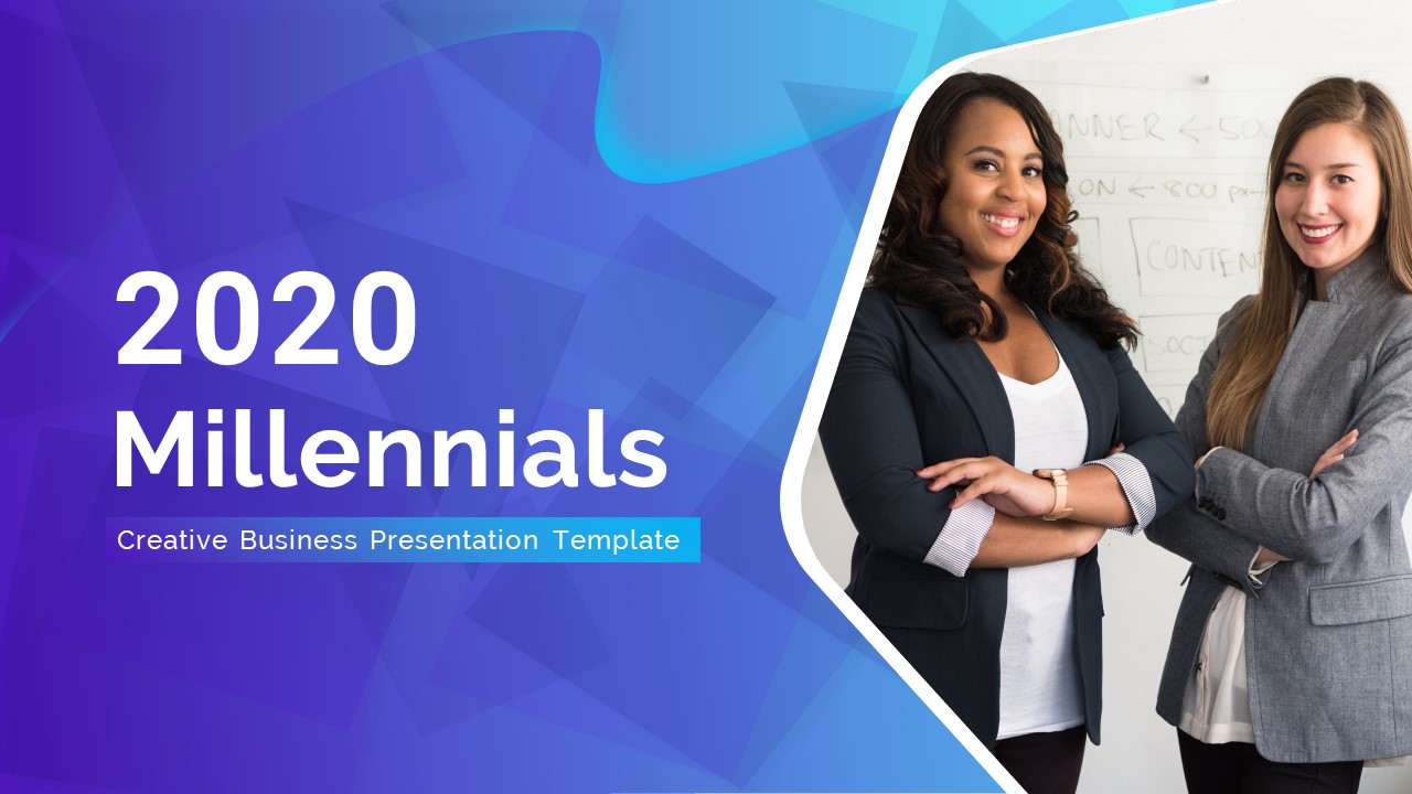 Millennials – Creative Business PowerPoint Template, Presentation Templates