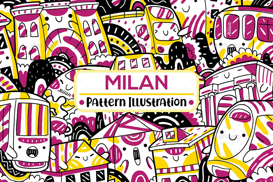 Milan Pattern Illustration, Graphics | GraphicRiver