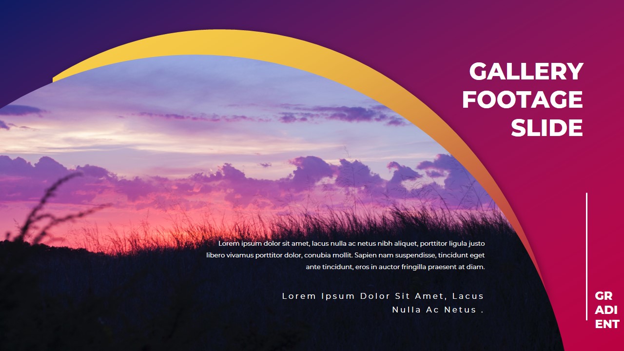 Footage Gradient - Beautiful Creative Powerpoint, Presentation Templates