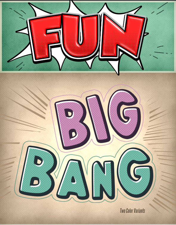 Cartoon and Comic Book Styles Bundle 4, Add-ons | GraphicRiver