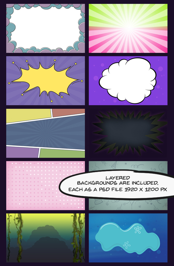 Cartoon and Comic Book Styles Bundle 4, Add-ons | GraphicRiver