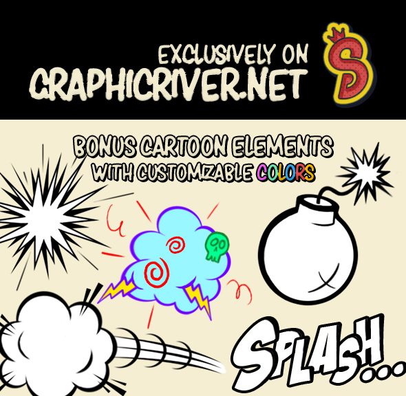 Cartoon and Comic Book Styles Bundle 4, Add-ons | GraphicRiver