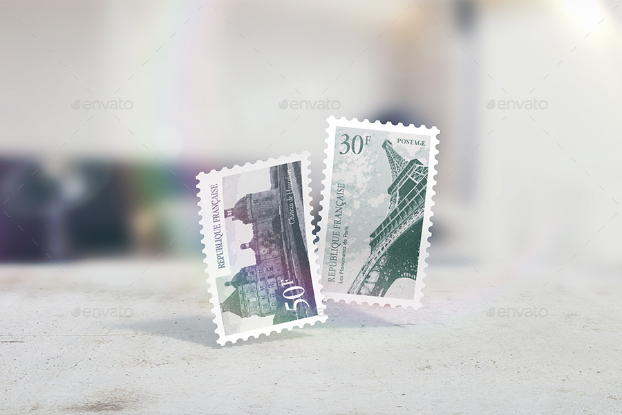 Postage Stamps Mock up.2, Graphics | GraphicRiver