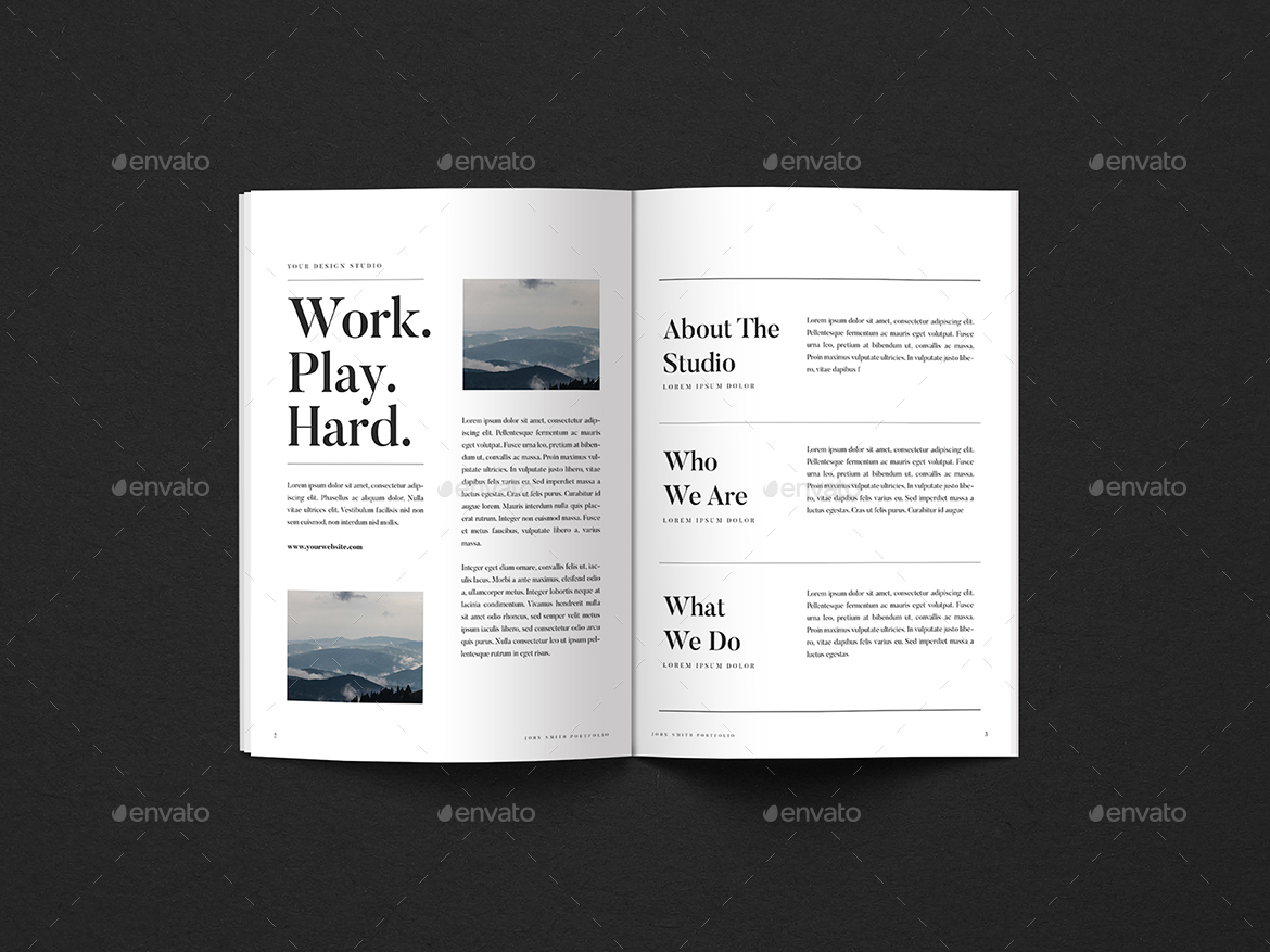 Newspaper Portfolio Brochure, Print Templates | GraphicRiver