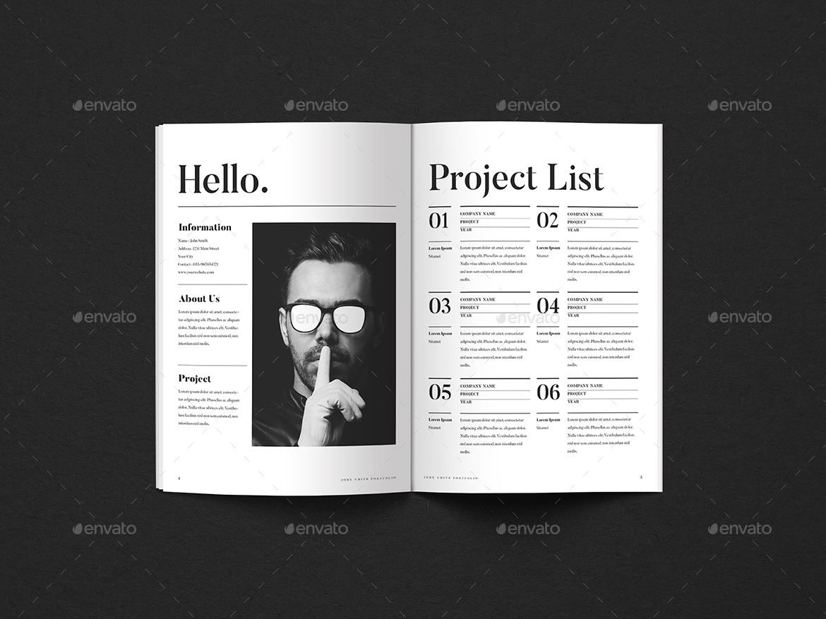 Newspaper Portfolio Brochure, Print Templates | GraphicRiver