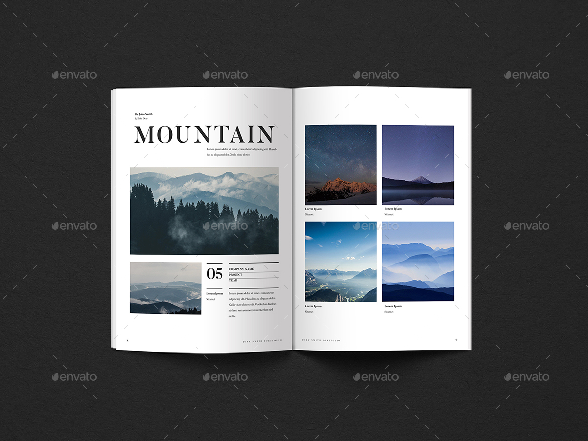 Newspaper Portfolio Brochure, Print Templates | GraphicRiver