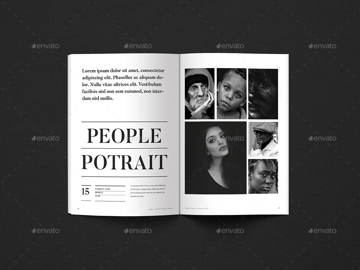 Newspaper Portfolio Brochure, Print Templates | GraphicRiver