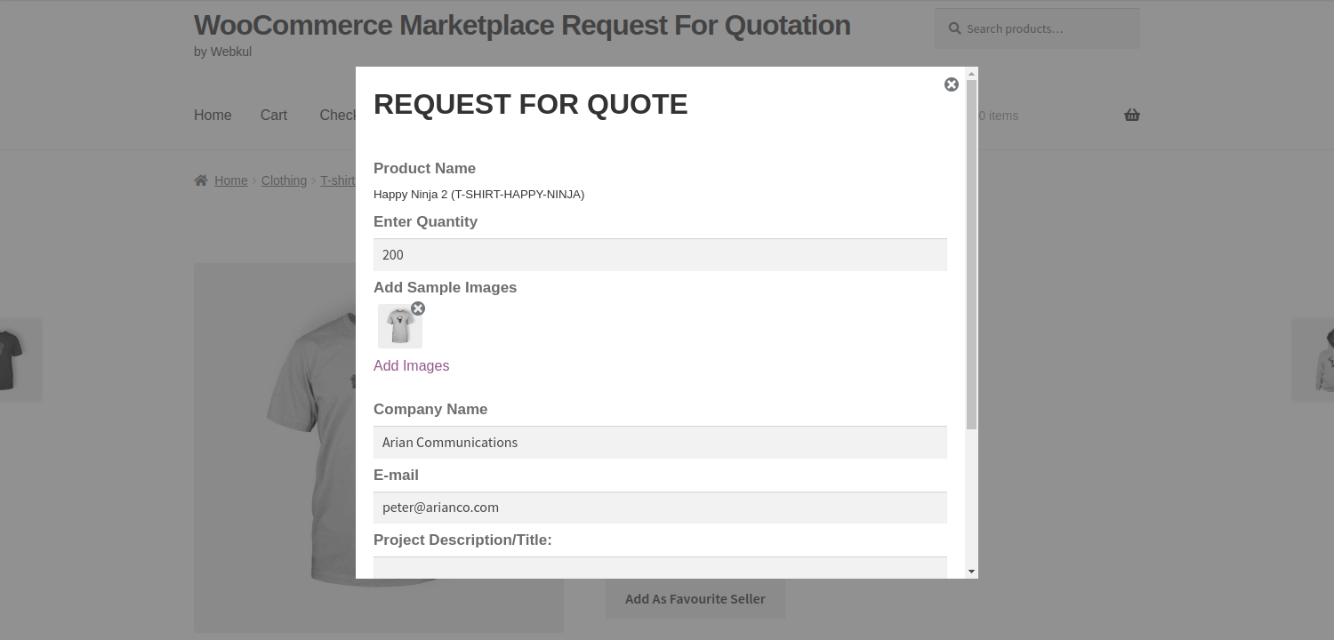 WooCommerce Multi Vendor Request for Quote by webkul | CodeCanyon