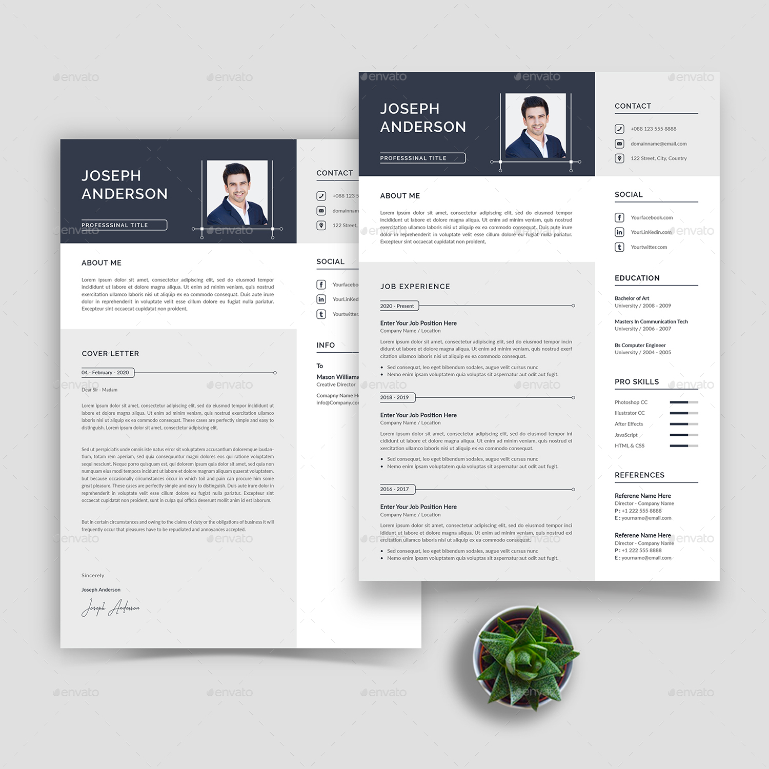 Resume/CV, Print Templates | GraphicRiver
