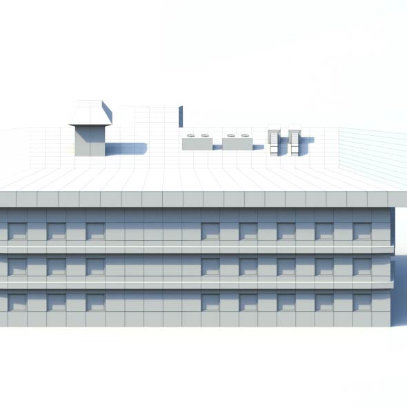 Low Poly Hotel Building by berkerdag | 3DOcean