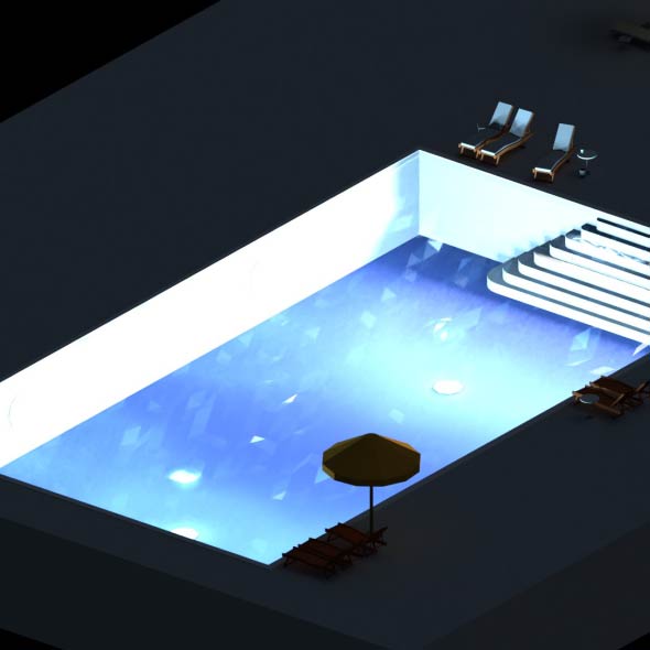 Low Poly Swimming Pools by berkerdag | 3DOcean