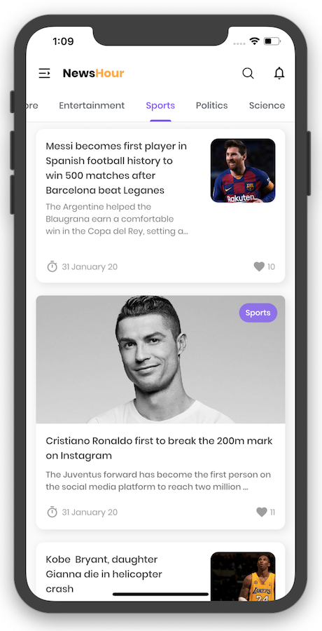 News Hour - Flutter News App for Android & iOS with Admin Panel by mrblab24
