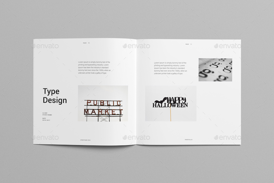 Square Portfolio, Print Templates | GraphicRiver