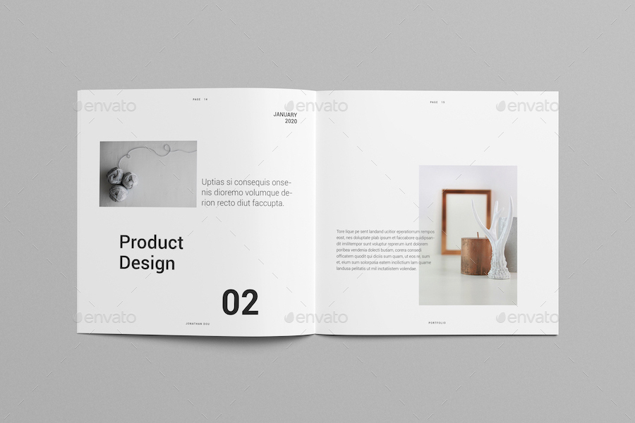 Square Portfolio, Print Templates | GraphicRiver