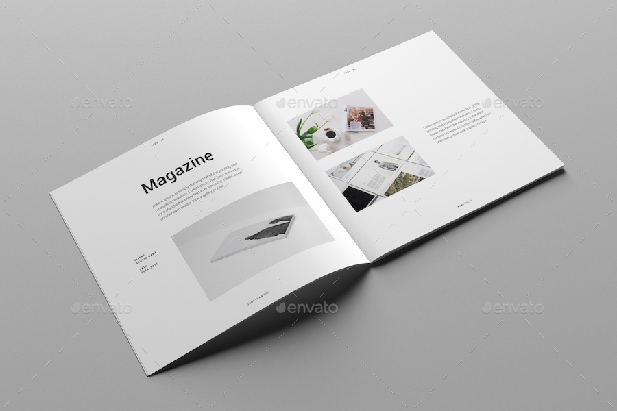 Square Portfolio, Print Templates | GraphicRiver