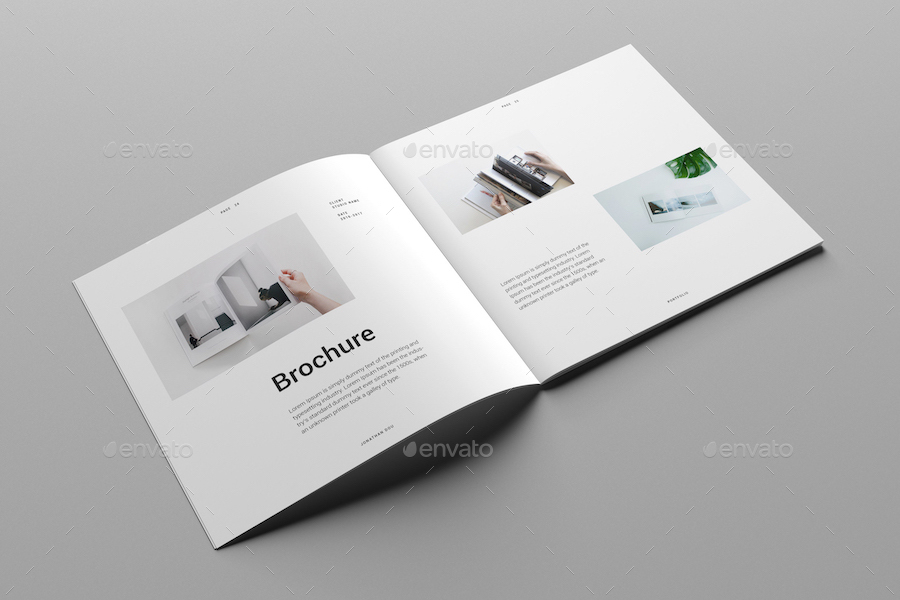 Square Portfolio, Print Templates | GraphicRiver