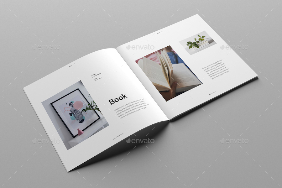 Square Portfolio, Print Templates | GraphicRiver