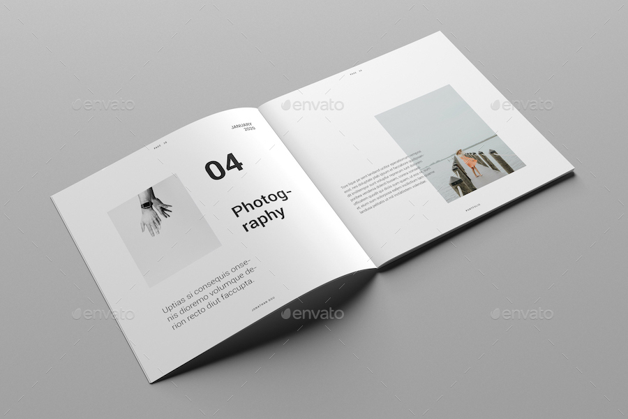 Square Portfolio, Print Templates | GraphicRiver