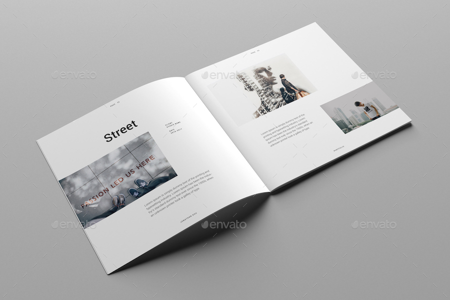 Square Portfolio, Print Templates | GraphicRiver