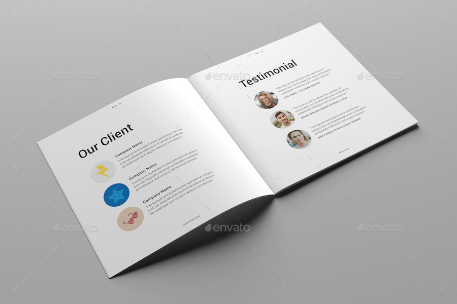 Square Portfolio, Print Templates | GraphicRiver