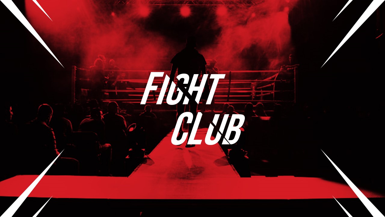 Fight Club Sports Presentation Template, Presentation Templates ...