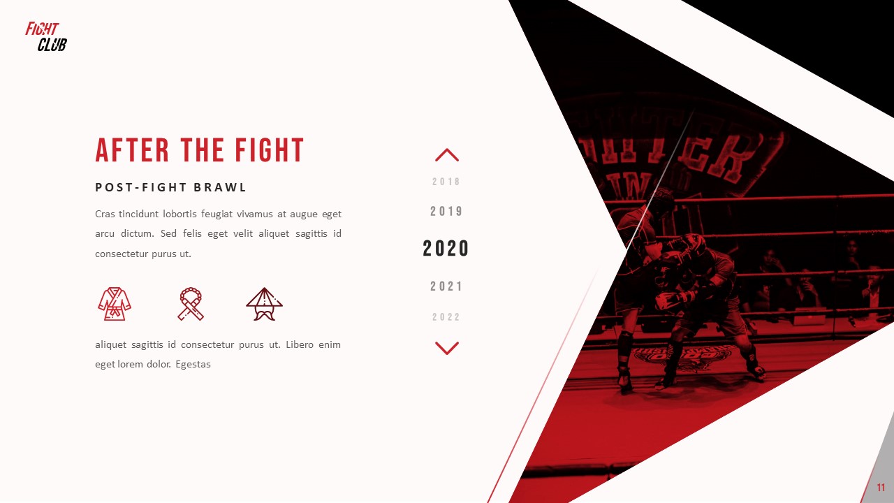 Fight Club Sports Presentation Template, Presentation Templates ...