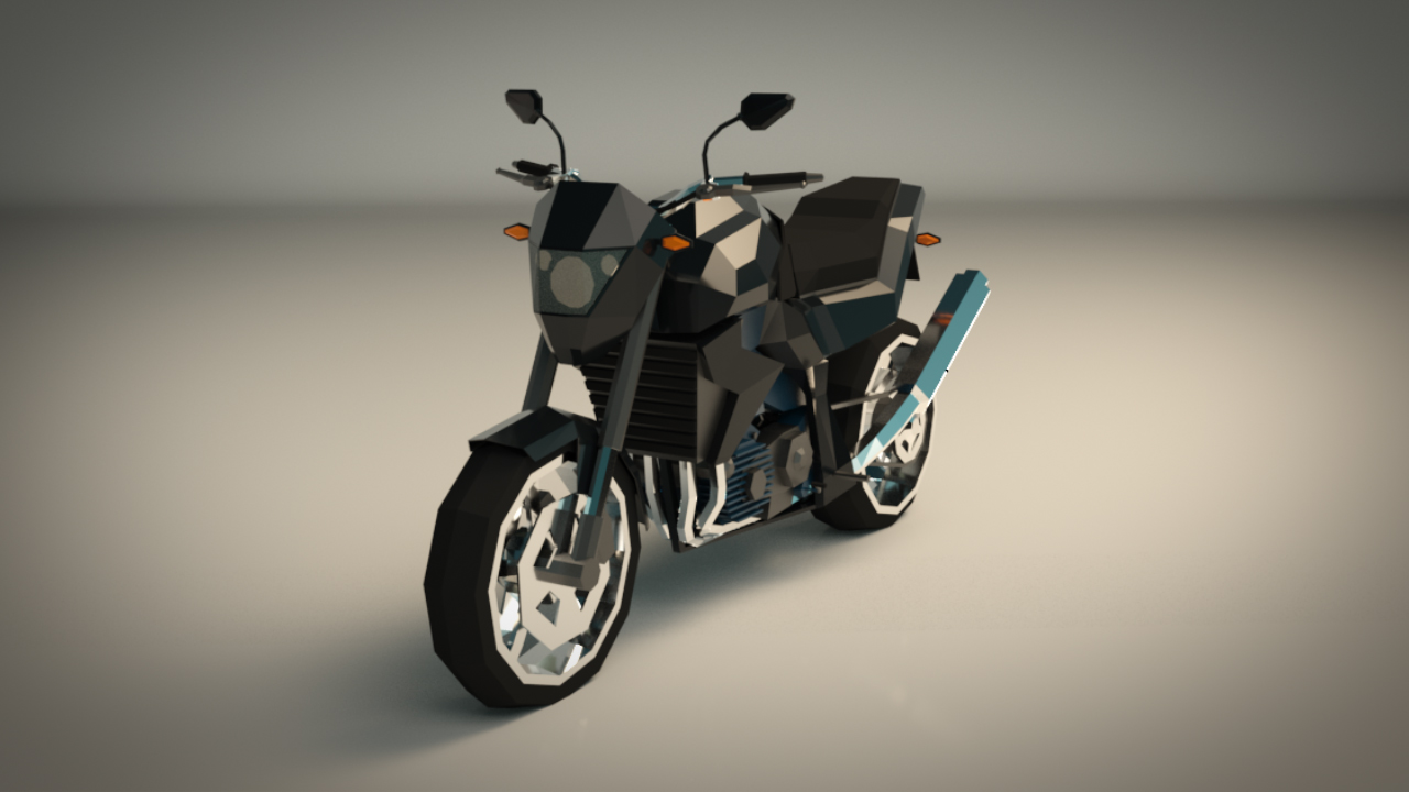 Low Poly Motorcycle 06 by Linder-Media | 3DOcean