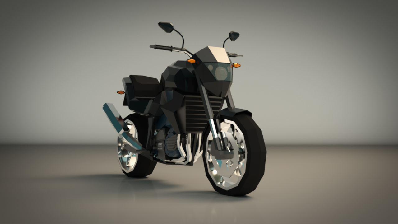 Low Poly Motorcycle 06 by Linder-Media | 3DOcean