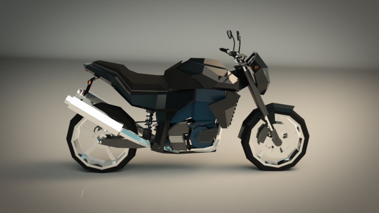 Low Poly Motorcycle 06 by Linder-Media | 3DOcean